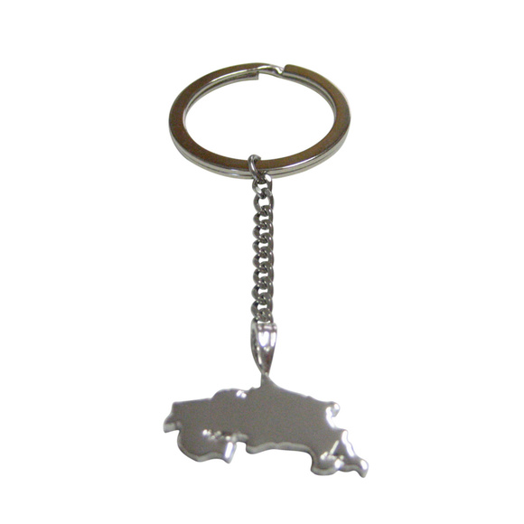 Kiola Designs | Accessories | Costa Rica Map Shape Pendant Keychain ...